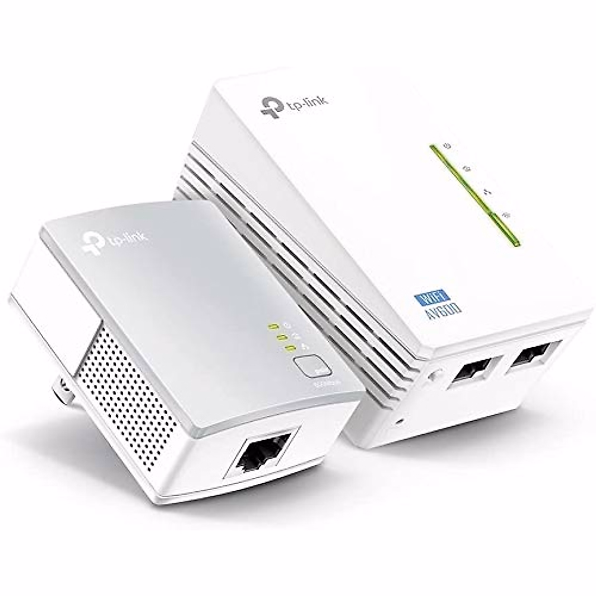 TP-Link AV600 2-Port Powerline Gigabit Wi-Fi Adapter Kit, 2-Kit (TL-WPA4220 KIT) (Renewed)