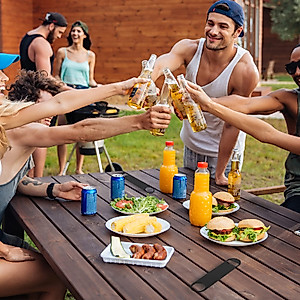 ZCYSRLQIN 30 Pcs Flat Bottle Opener 7 Inch Black Stainless Steel Beer bottle Openers Heavy Duty Bar Blade Solid Bottle Cap Opener Funny Bartender Bottle Opener for Kitchen Restaurant Party Supplies