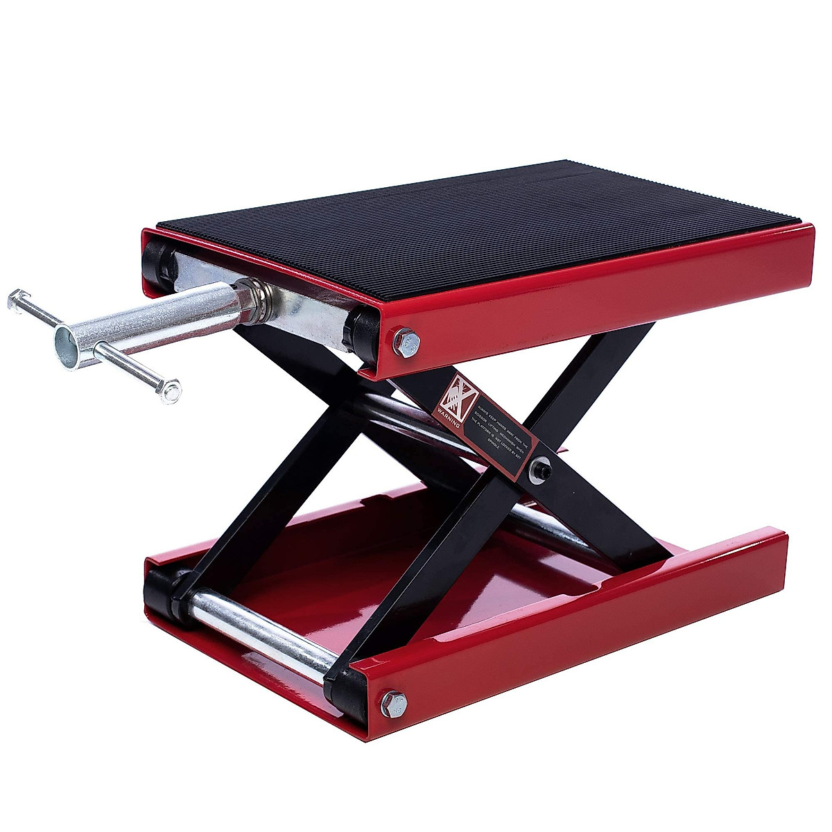 Apextreme 1100 LB Motorcycle Lift Scissor Jack Wide Deck Hoist Stand Maintenance Bikes ATVs Garage Repair Stands Lift Jack