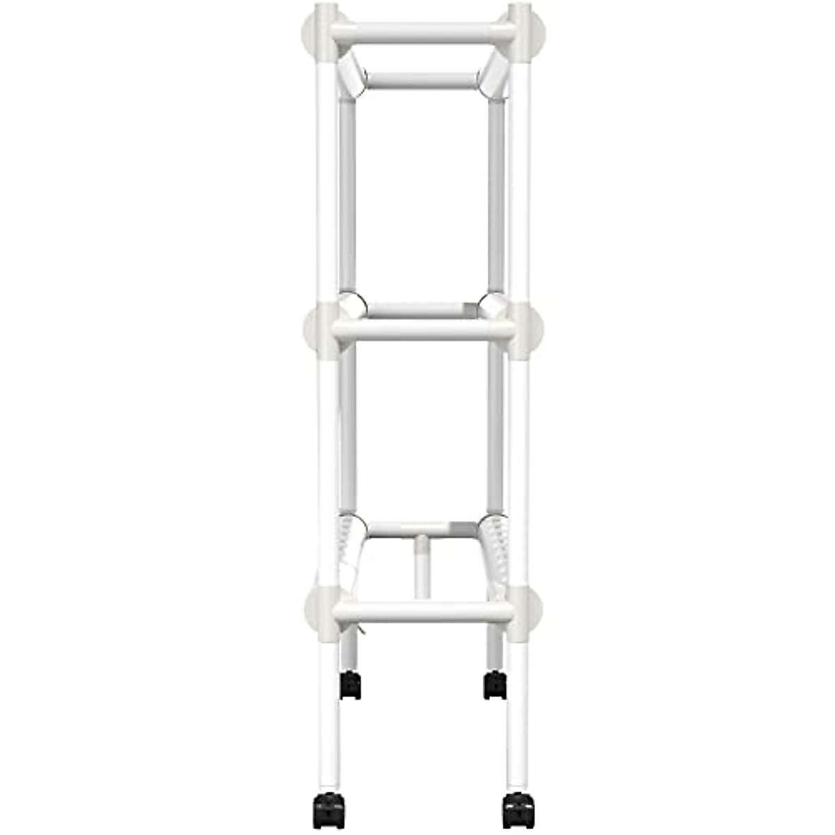 VEVOR Hydroponics Growing System, 54 Sites 6 Food-Grade PVC-U Pipes, 3 Layers Indoor Planting Kit with Water Pump, Timer, Nest Basket, Sponge for Fruits, Vegetables, Herb, White