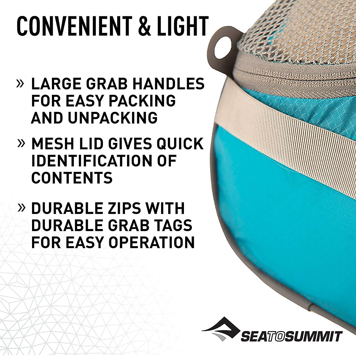 Sea to Summit Travelling Light Packing Cell Modular Travel Organizer, Medium, Black