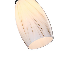 karyfine Mini Glass Pendant Light Kitchen Island Oval Ceiling Hanging lamp Shade with Black Matte finish1pack Milk Blown Glas Pendant Lighting Adjustable Cord for Hallway dining room Bathroom