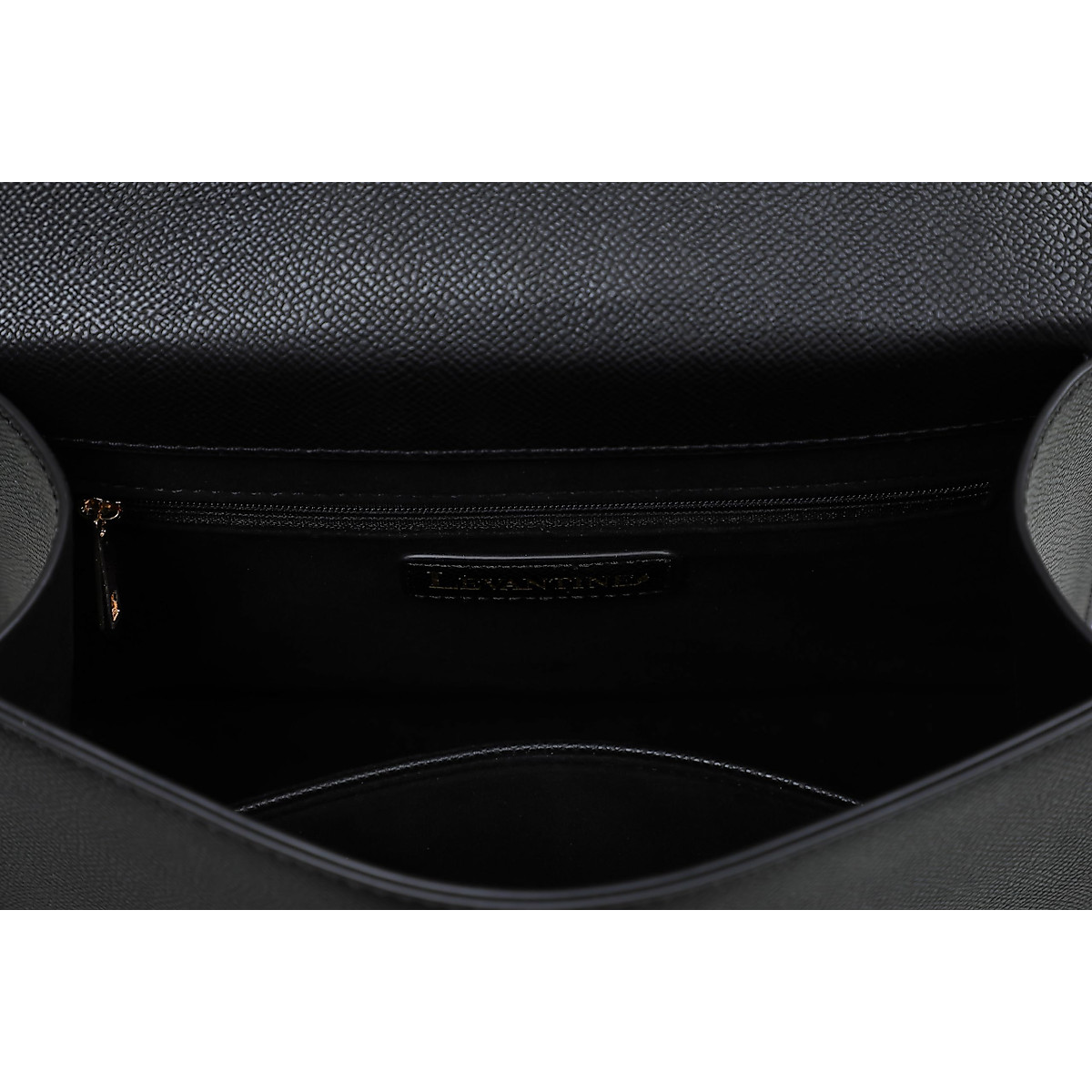 Layla Women’s Top-Handle Handbags – Luxury Crossbody Purse Shoulder Bag for Women – Leather Handbag, Detachable Strap(Black)