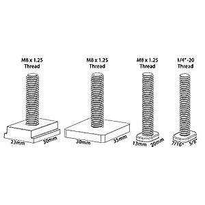 Milescraft 4022 TrackLock - Track Lock Bench Clamp Base - Clamping Accessory for T-Tracks,Black Metallic