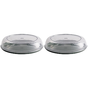 Luxshiny Terrarium Glass Containers Glass Dishes of 2 Food Cover Tent Food Protecting Tent food net dish cover Stackable Plate Cover Glass Containers Glass Dishes Plastic Containers
