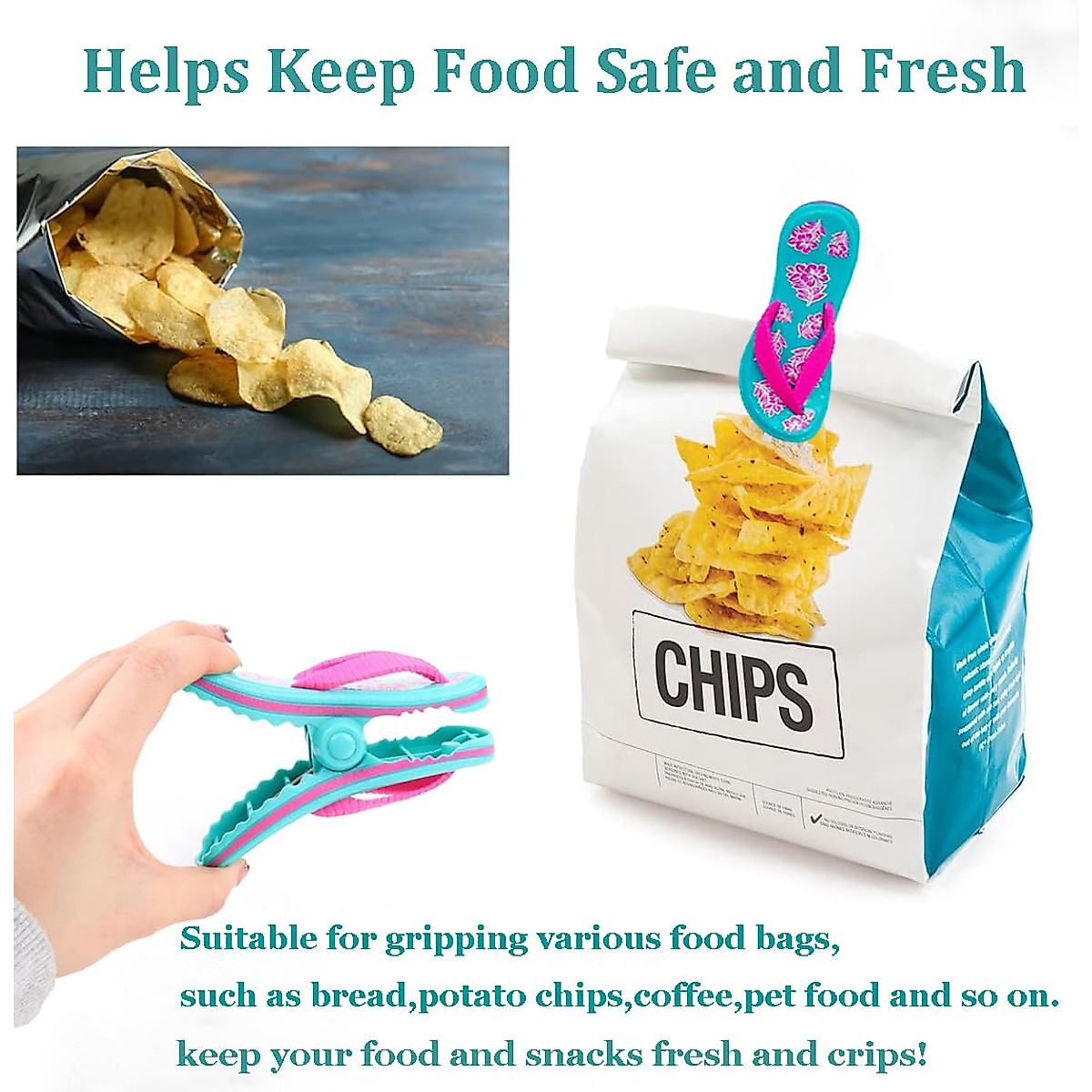 Beach Towel Clip,Vshinic Flip Flop Beach Towel Clips,Slippers Towel Clip,Strong Beach Chair Clips Peg Clips for Towels Beach Chairs Deck Patio Pool Boat Cruise Lounge Chair Accessories (4Pack