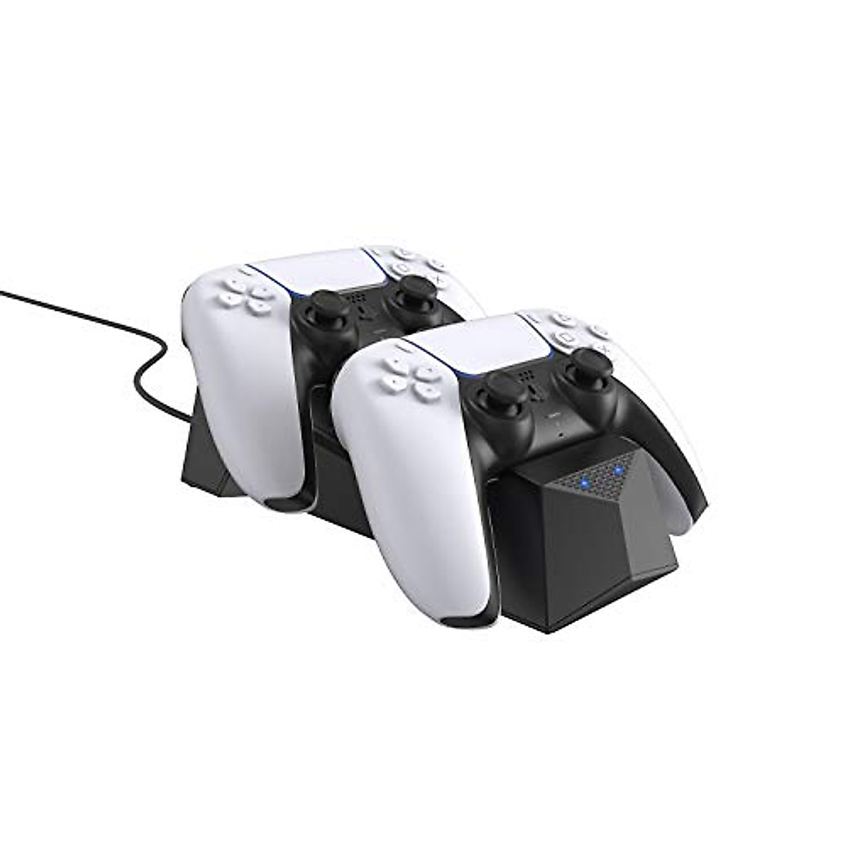 Wasserstein Charging Station Compatible with Sony Playstation 5 DualSense Controller - Make Your Gaming Experience Convenient with The PS5 Controller Charging Station (Black)