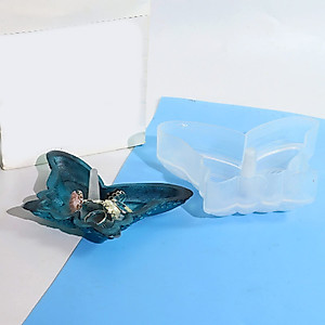 3D Love Heart Tray Resin Molds,Epoxy Crystal Jewelry Box Molds Storage Tray Resin Casting Mold for Jewelry Making