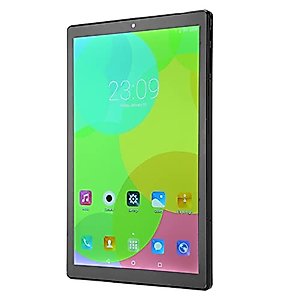 Black Tablet 100-240V 5000mAh 10.1 Inch IPS Octa Core CPU Reading Tablet for Work (US Plug)