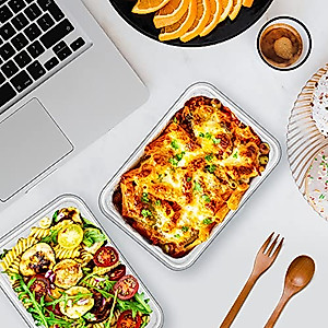 ME.FAN 10 Pack [74.4 Oz-58.8 Oz] Food Storage Containers with Lids Meal Prep Containers, Airtight Food Containers for Kitchen Storage Organization- Lunch Boxes with Labels & Marker Black