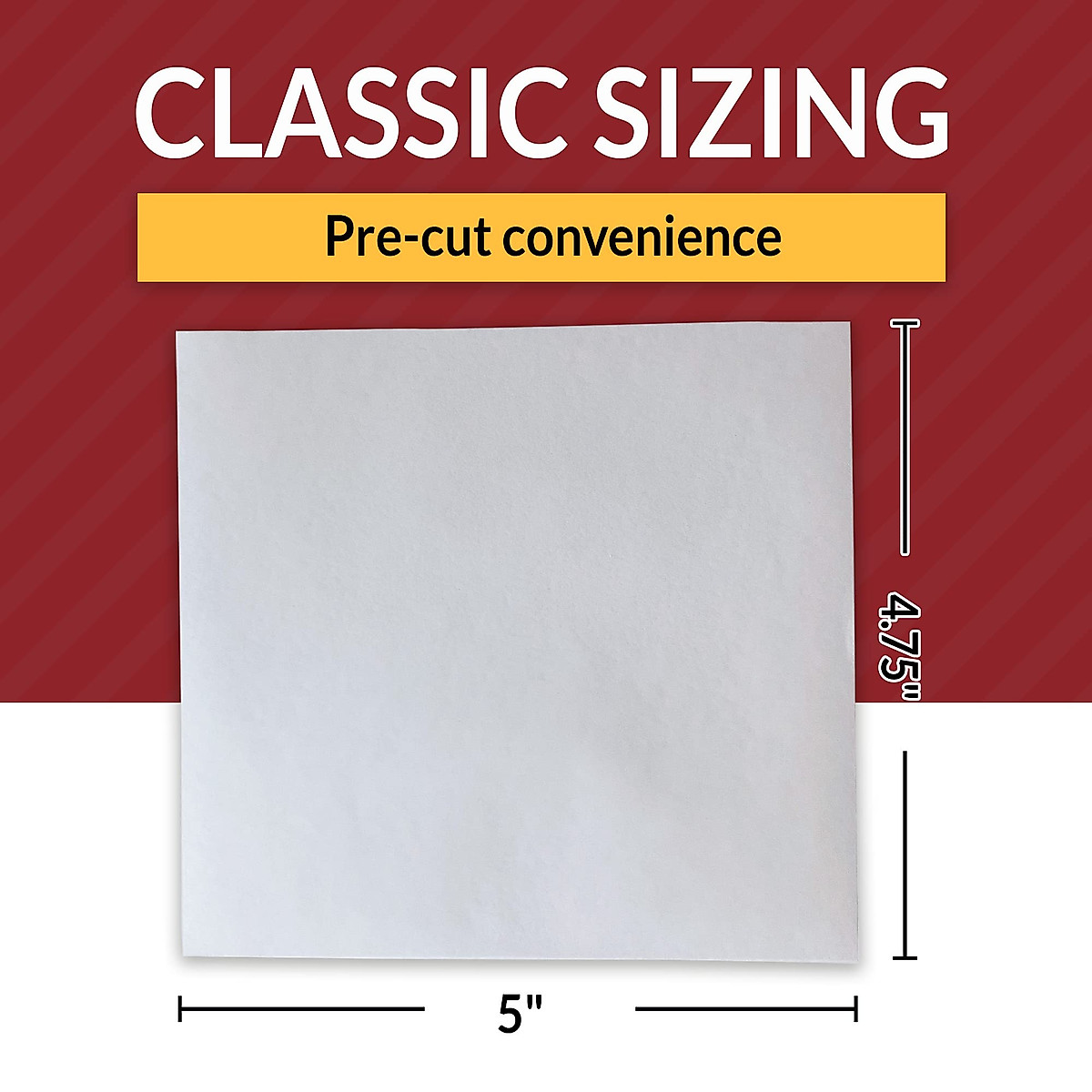 (1100 Pack) Reli. Hamburger Patty Paper (4.75" x 5",Square) | Wax Paper Squares | Food Grade Patty Paper, Parchment Paper Sheets | Non-Stick Paper for Burger Press, Deli/Butcher Meat, Resturant-Grade