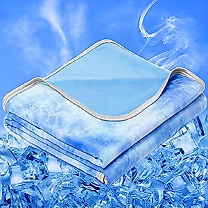 inhand Cooling Blanket Queen Size, Summer Blankets for Hot Sleepers & Night Sweat, Thin Blanket Cold Cool Lightweight Cooling Blanket for Couch Bed, Light Blanket for All Season Use