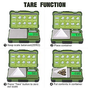 Fuzion Digital Pocket Scale 200g/0.01g, Gram Scale with Tare, Powder Herb Scale with 50g Cal Weight, Mini Jewelry Scale for Arrows, Herb, Travel, Small Projects