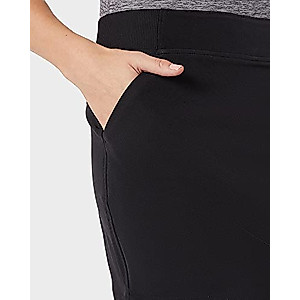 32 Degrees Cool Women's Stretch Woven Skort | Slip-On | Elastic Waistband | Office | Tennis | Golf, Black, XX-Large