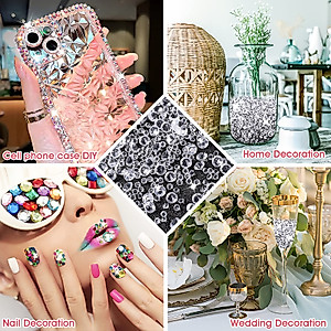 4000 Pcs Mini Clear Diamonds Diamond Vase Filler Acrylic Crystal Diamond Fillers In 3 Sizes Wedding Vase Fillers For Centerpieces Diamond Confetti Table Decorations Table Acrylic Crystal Scatter Gems