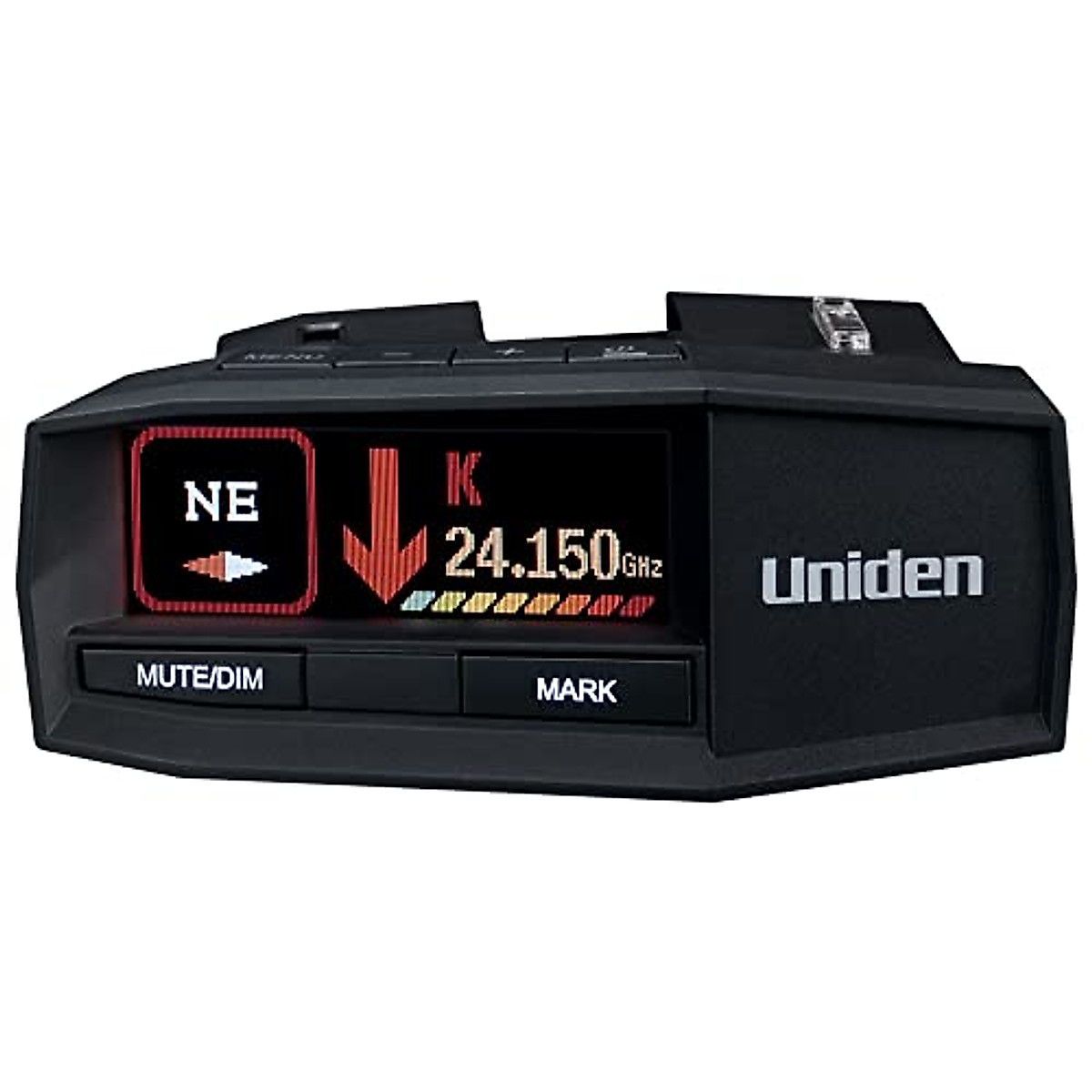 UNIDEN R8 Extreme Long-Range Radar/Laser Detector, Dual-Antennas Front & Rear Detection w/Directional Arrows, Built-in GPS w/Real-Time Alerts, Voice Alerts, Red Light Camera and Speed Camera Alerts