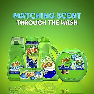 Gain Fabric Softener, Blissful Breeze, 129 fl oz, 150 Loads, HE Compatible