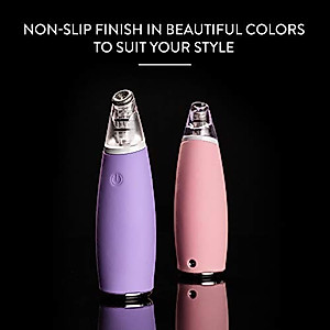 Microderm GLO GEM Diamond Microdermabrasion and Suction Tool - Blackhead Remover Pore Vacuum Advanced Facial Treatment Machine - Anti Aging Wrinkle Care for Collagen Production & Acne Scars (Purple)