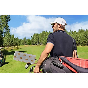 Golf Club Driver Headcover- Premium Bitcoin Barrel Style Golf Driver Head Covers- Durable Golf Club Cover Fits Most Drivers- Protective Golf Driver Head Cover for up to 460 cc Driver Woods