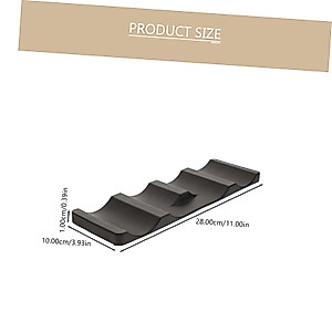 Cabilock Fridge Monkey Mat Refrigerator Organizer Stacks Cans and Bottles for Easy Storage Black