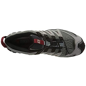Salomon XA PRO 3D Trail Running Shoes for Men Sneaker, Grey Monument/Ebony, 8.5