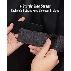 NUPICK 7106 for Weber Spirit 2 & 3 Burner Grill, 52 Inch Grill Cover for Spirit 210/310, Spirit II E210/E310, Fits for Spirit 200 & 300 Series Gas Grill, Come with 3-Side Grill Brush