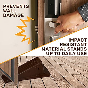 Giant Foot Doorstop, 6-3/4" x 3-1/2" x 2", Brown, 2/Pack (00969)