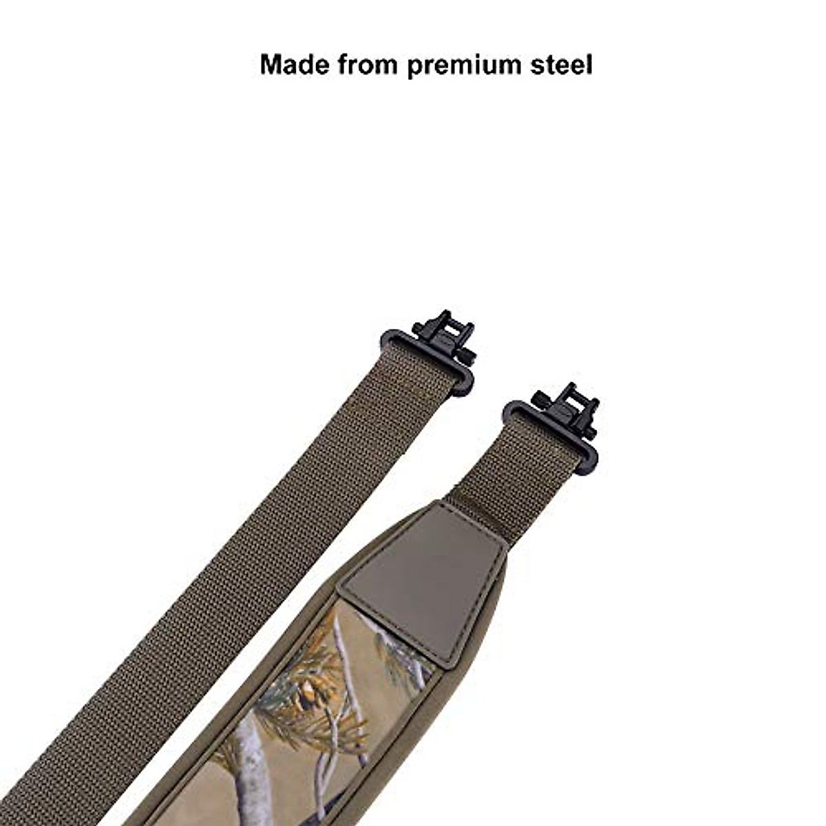 BOOSTEADY Gun Sling with Swivels, Two Point Shotgun Sling, Metal Length Adjuster,Non-Slip Backing Shoulder Pad, Durable Nylon Gun Strap