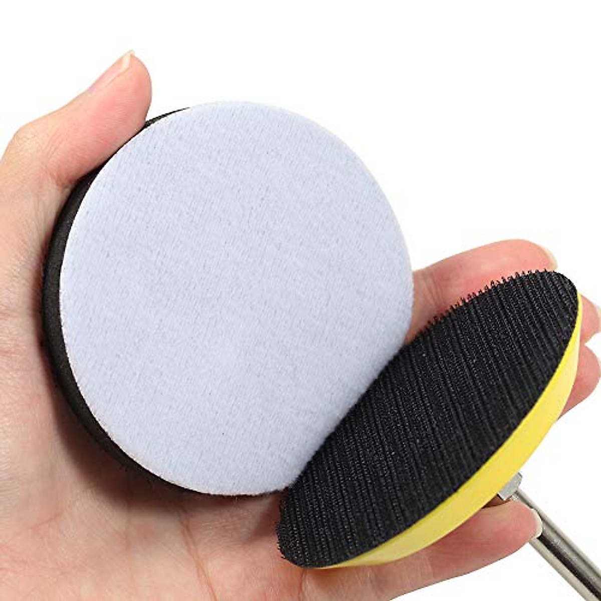 SPEEDWOX 3 Inch Soft Foam Layer Buffering Pad 5 Pack Hook and Loop Soft Sponge Cushion Buffer Pad
