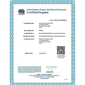 Mary Tylor Naturals Organic Rosehip Seed Oil 4 oz — USDA Certified Cold Pressed, Unrefined 100% Pure Rose Hip oil, Natural Moisturizer