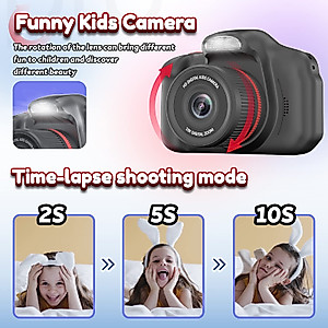 Yoophane Upgrade Digital Selfie Camera,Christmas Birthday Gifts for Kids Boys Girls,2.4 Inch Toys for Kids 3-12 Year Old 1080P Video Recorder with Flash