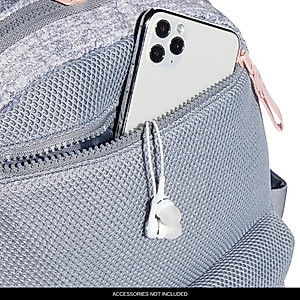 adidas Women's VFA 4 Backpack, Grey/Jersey Grey/Wonder Mauve Pink, One Size