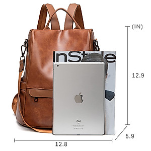 Backpack Purse for Women Anti theft Bookbag Purse Lightweight Shoulder Bag Satchel Handbag for Travel, Daily and Shopping