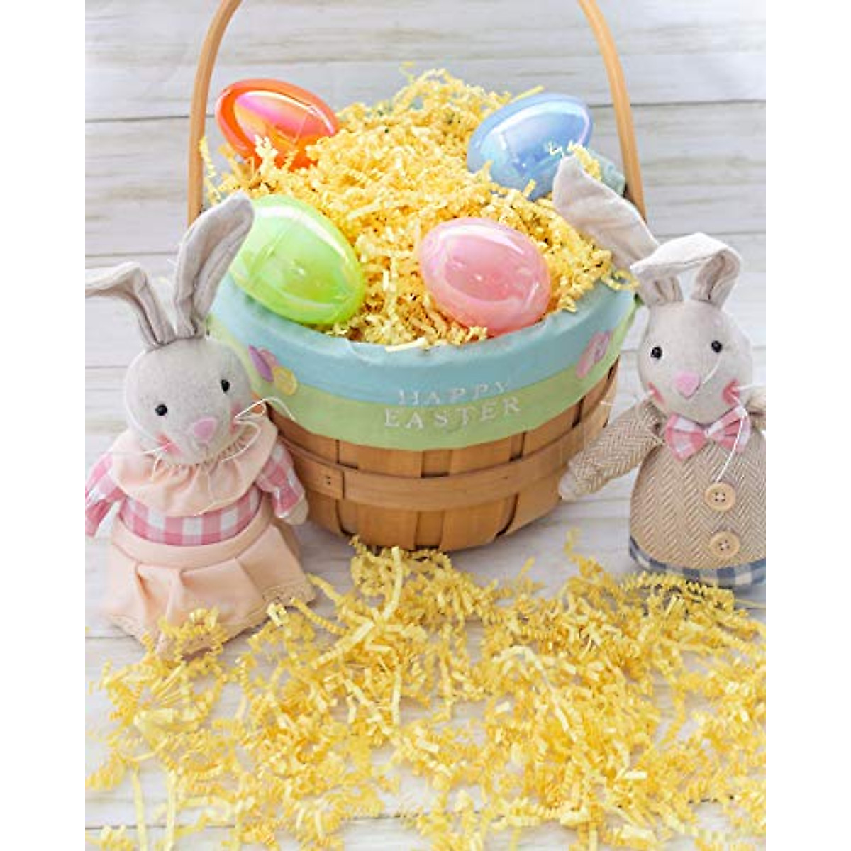 MagicWater Supply Crinkle Cut Paper Shred Filler (1/2 LB) for Gift Wrapping & Basket Filling - Canary