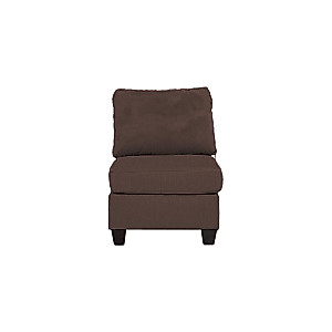 Wycian Boho High Chair, Dining Chair 20 Inch Seat Height Fabric Coffee Armless Chair Seat Height 20" for Living Room Bedroom Dining Rooms Garden 1PC