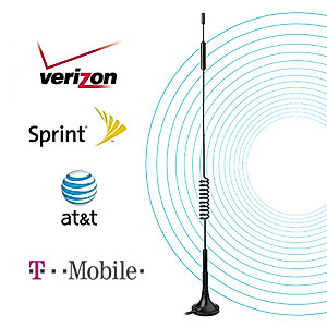 Bingfu 4G LTE 7dBi Magnetic Base MIMO SMA Male Antenna (2-Pack) Compatible with 4G LTE Wireless CPE Router Hotspot Cellular Gateway Industrial IoT Router