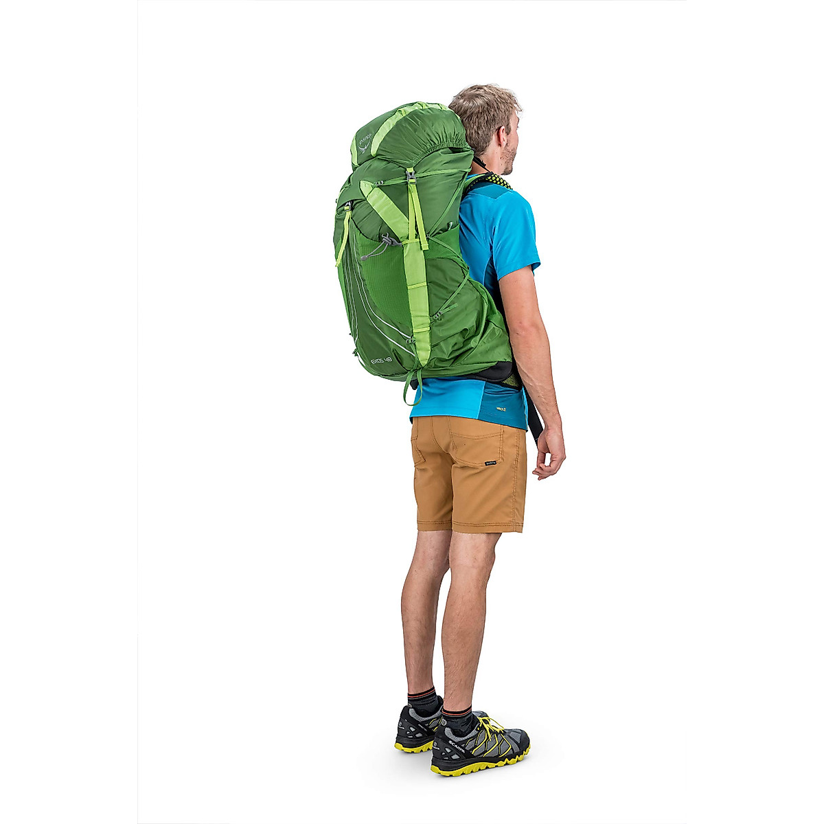Osprey Exos 48 Men's Backpacking Backpack Tunnel Green, Small
