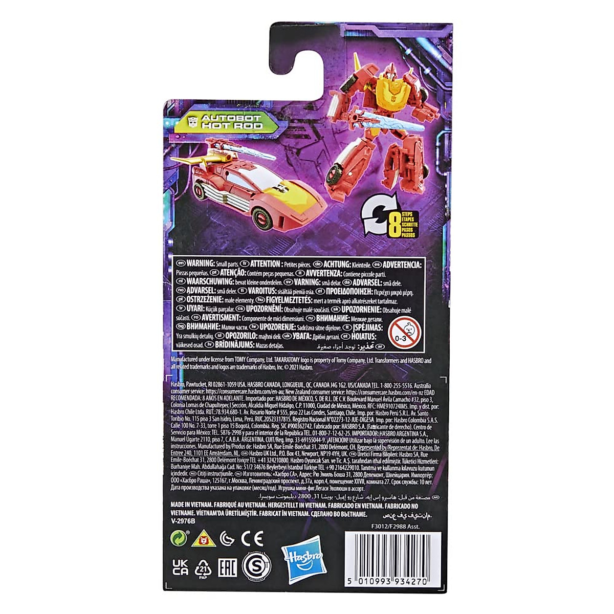 Transformers Toys Generations Legacy Core Autobot Hot Rod Action Figure - Kids Ages 8 and Up, 3.5-inch