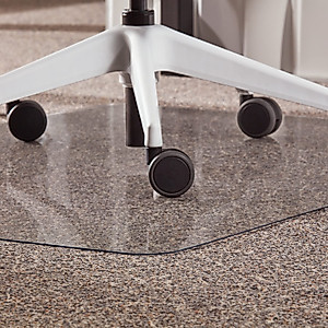 Oculus by Dimex Polycarbonate Office Chair Mat for Carpet and Hard Floors, 36" x 48" x 0.08" Mat, Clear Mat for Office Chair, Protects Floors Under Home Office Computer Desk, Ships Flat