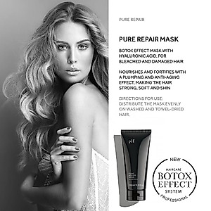 pH Labs Pure Repair Shampoo, Mask and Detangler Set - Nourishes, Plumps and Fortifies Damaged Hair Deep Repairing Action with Hyaluronic Acid (Set of 3)