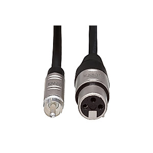 Hosa HXR-010 Pro Unbalanced Interconnect, REAN XLR3F to RCA, 10 ft