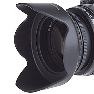 58mm Digital Tulip Flower Lens Hood For Canon Digital EOS Rebel SL1, T1i, T2i, T3, T3i, T4i, T5, T5i EOS60D, EOS70D, 50D, 40D, 30D, EOS 5D, EOS5D Mark III, EOS6D, EOS7D, EOS7D Mark II, EOS-M Digital SLR Cameras Which Has Any Of These Canon Lenses 18-55mm