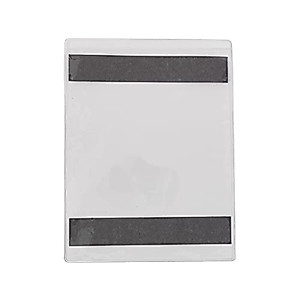 Staples Shop Ticket, 8.5" x 11", Clear Magnetic, 15/Pk