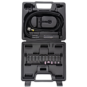 Ingersoll Rand 320PGK - Air Pencil Grinder Kit, 1/8" Collet, Burr, 60,000 RPM, Inline, Rear Exhaust, includes 5 Mounted Points & 5 Carbide Burrs