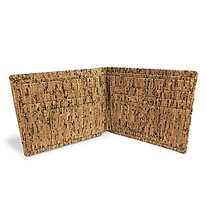 Vegan Wallet Made of Eco Friendly Cork, A Special & Unique Gift for Men, Extra Capacity For Notes, Credit Cards & IDs, Slim Cruelty Free RFID Blocking Wallet, Includes a Beautiful Recyclable Gift Box