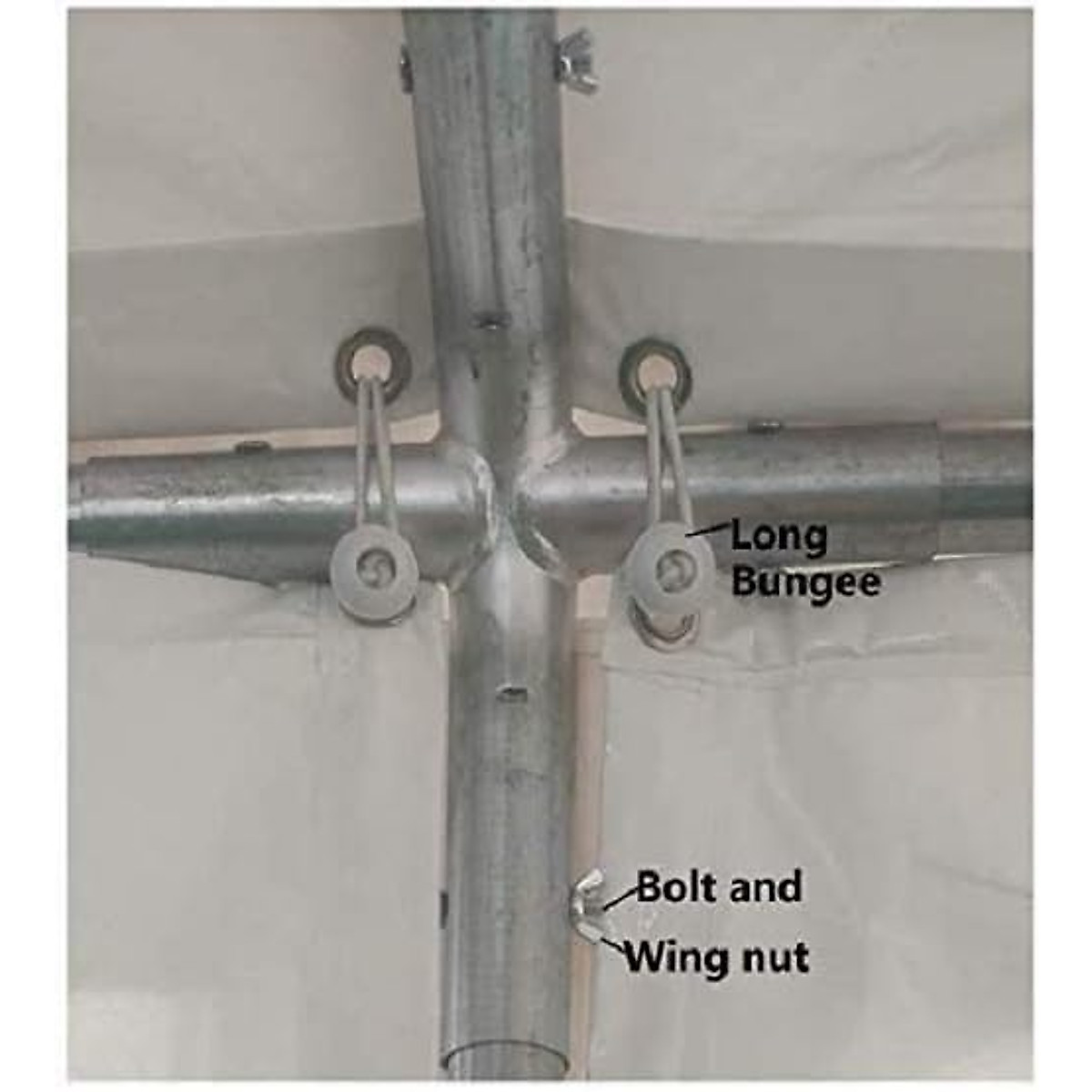 32'x16' PE Party Tent White - Heavy Duty Wedding Canopy Carport Shelter - with Storage Bags - By DELTA Canopies