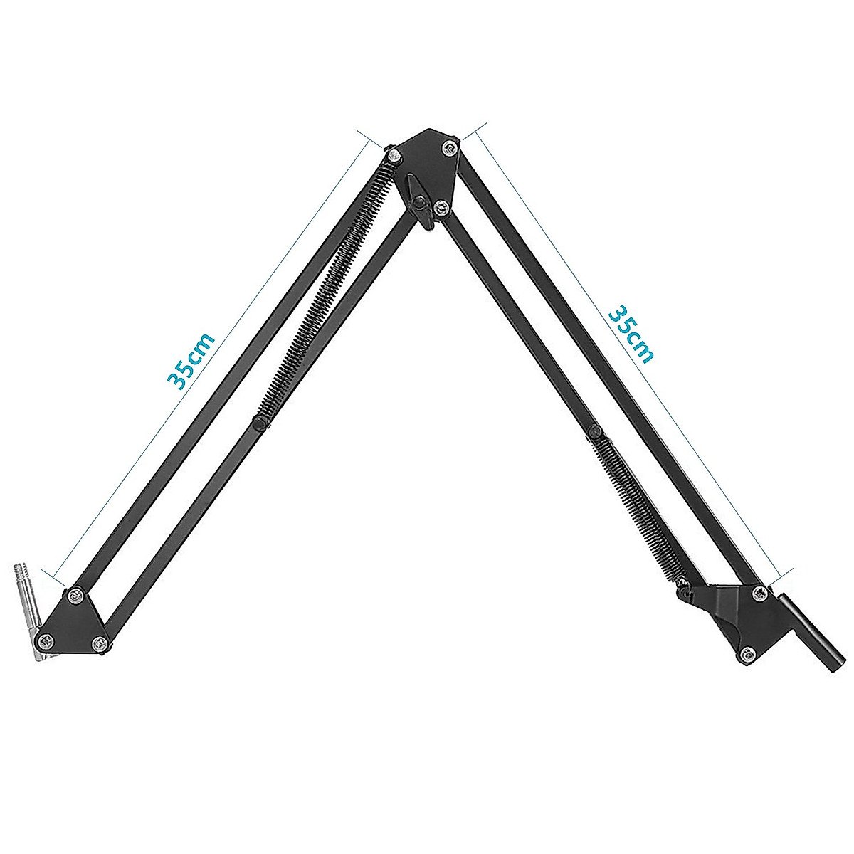 Neewer NW-800 Silver Professional Studio Broadcasting Recording Condenser Microphone & NW-35 Adjustable Recording Microphone Suspension Scissor Arm Stand with Shock Mount and Mounting Clamp Kit