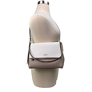 Kate Spade Leila Medium Pebbled Leather Shoulder Bag (Warm beige)