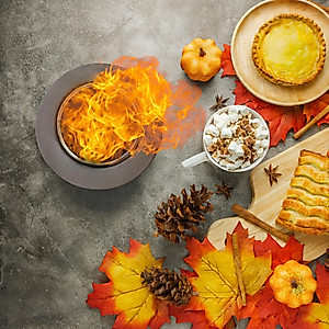 Portable Tabletop Fire Pit Bowl - Table Top Rubbing Alcohol Fireplace Indoor Outdoor Decor Mini Fire Pit Long Time Burning and Smokeless Birthday Gifts