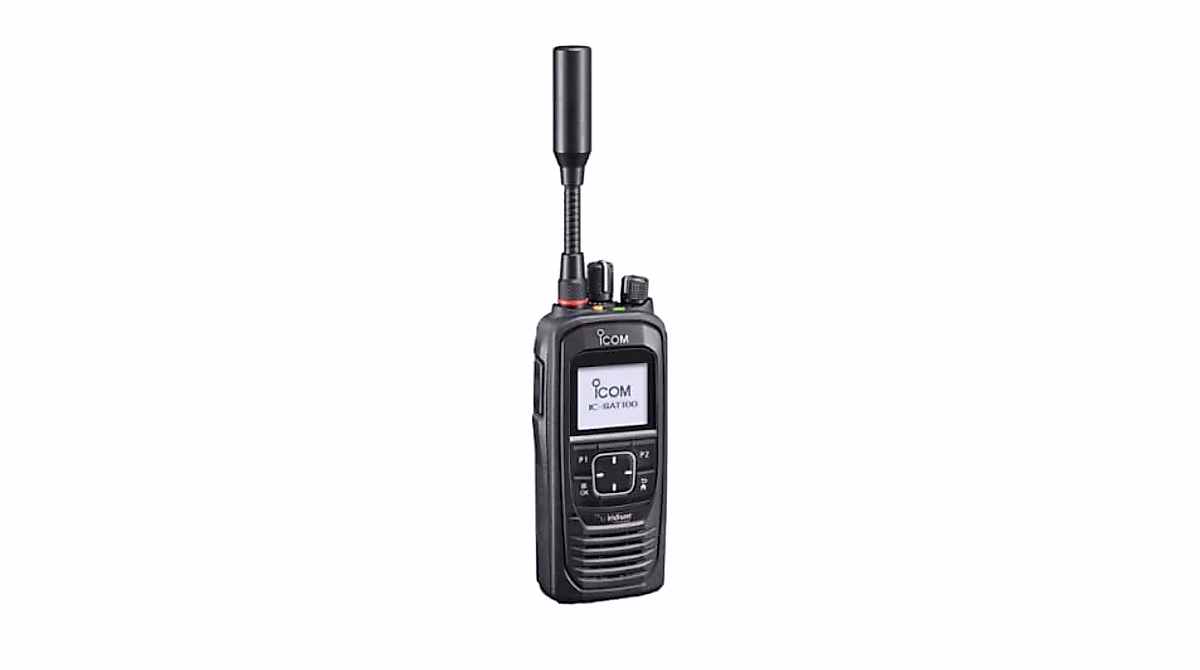ICOM IC-SAT100 Icom & Iridium Satellite Push-to-Talk PTT Transceiver ...